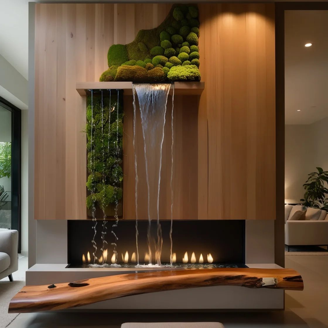 Transform Your Space with Waterfall Fireplaces: A Perfect Blend of ...